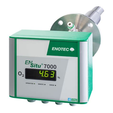 Enotec Ensitu 7000 Installation And Operation Manual Pdf Download Manualslib