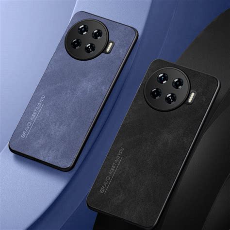 Vantime For Tecno Spark Pro Plus G PU Leather Matte Luxury Color Lens Protection Anti Fall