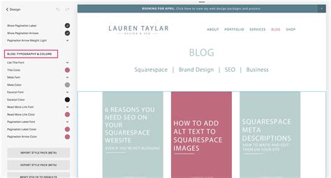 How To Create A Blog In Squarespace For Your Business Lauren Taylar