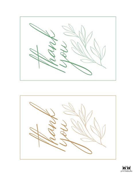 Thank You Card Printable Templates