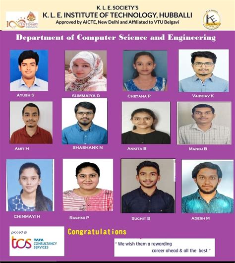 Kle Institute Of Technology Hubli On Linkedin Department Of Computer Science And Engineering