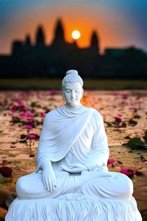 Buddha Image 🙏 ภาพพระ ไม่เขียนข้อความ พระพุทธเจ้า การถ่ายภาพดอกไม้ รูปภาพ