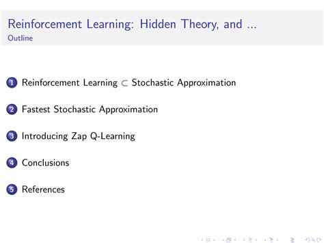 Reinforcement Learning Hidden Theory And New Super Fast Algorithms Ppt