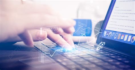 Keyboard Technology Data Analysis Technology Background Finance