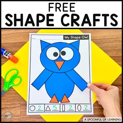 Free Shape Crafts For Kindergarten A Spoonful Of Learning