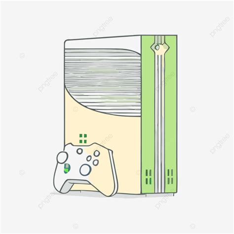 Hacked Xbox Vector 5 Classic 3 A Lineal Icon Depicting Xbox Series X On White Background Png