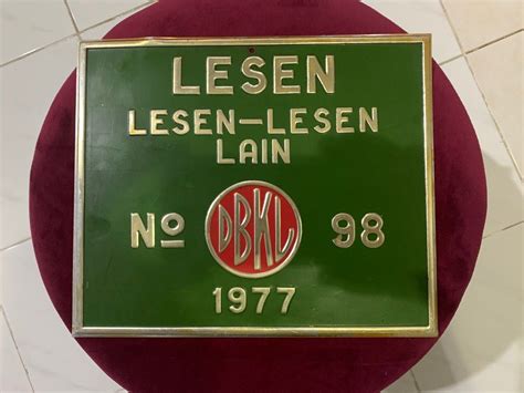Sign Lesen Dbkl Hobbies And Toys Collectibles And Memorabilia Vintage Collectibles On Carousell