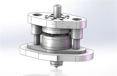 轴承外罩落料拉深复合模（cad图 Sw三维） Solidworks 2015 模型图纸下载 懒石网