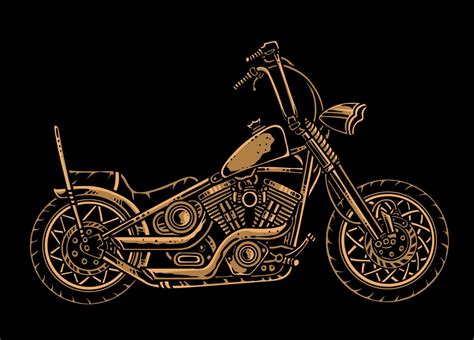 Chopper Motorcycle Vintage Motorcycle Template Illustration 50115779 Vector Art At Vecteezy