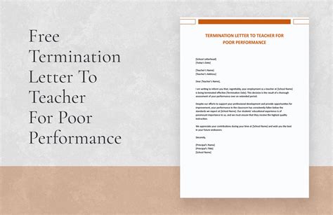 Poor Performance Termination Letter Template