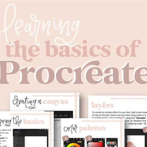 Learning The Basics Of Procreate Procreate Guide For Etsy