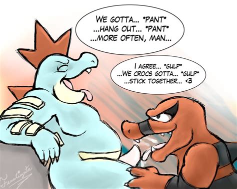 Rule 34 2boys Chat Crocodilian Crocs Cum Dialogue Feraligatr