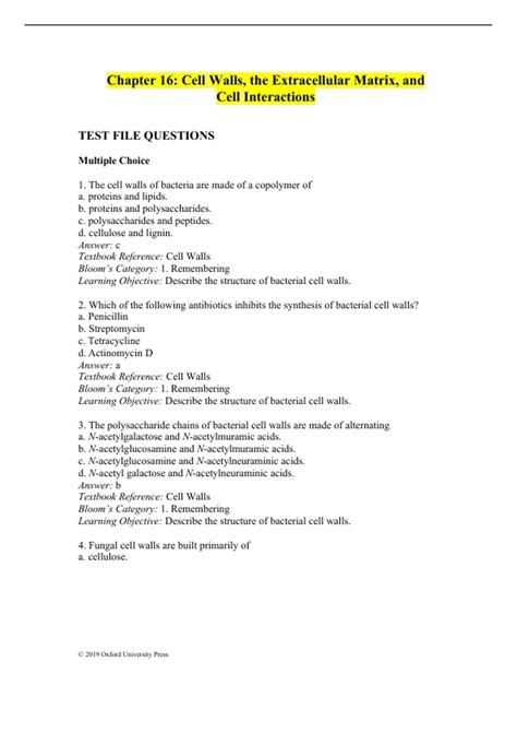 Chapter 16 Cell Walls The Extracellular Matrix And Cell Interactions Chaptular Matrix