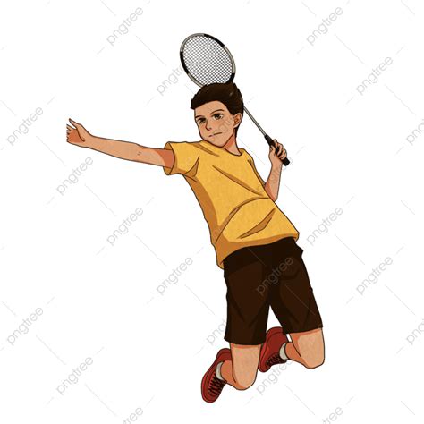 배드민턴을 치는 청소년 청소년의 날 국조 배드민턴 Png 일러스트 및 이미지 에 대한 무료 다운로드 Pngtree