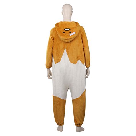 Gudetama Adventure Gudetama Cosplay Costume Jumpsuit Sleepwear Onesies