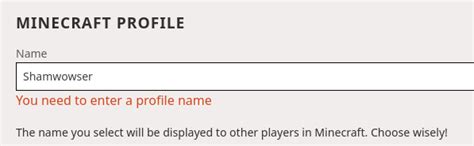 Can T Make Profile Name Java Edition Support Support Minecraft Forum Minecraft Forum