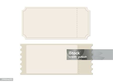 빈 티켓 템플릿 영화 콘서트 극장 클럽 이벤트 영화 서커스 등 다양한 형태의 티켓 벡터 현실적인 모형 이벤트 입장료 입장권 라벨 주당순이익10 공란에 대한 스톡 벡터 아트