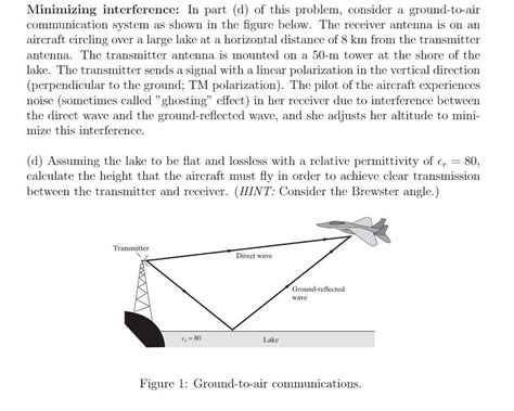 Solved Minimizing Interference In Part D Of This Problem