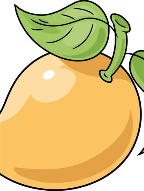 Easy Mango Step By Step Tutorial Easy Drawing Guides
