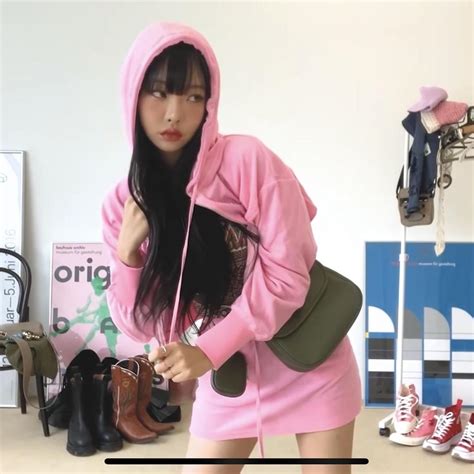 Pink Embellished Mini Skirt Set Depop