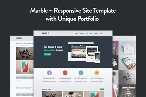 Marble Flat Responsive Html5 Template Latest Version