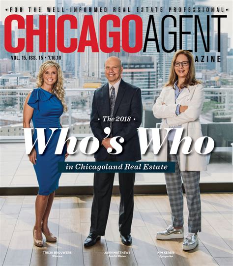 Chicago Agent Whos Who 2018 Is Here Chicago Agent Magazine Cover Story