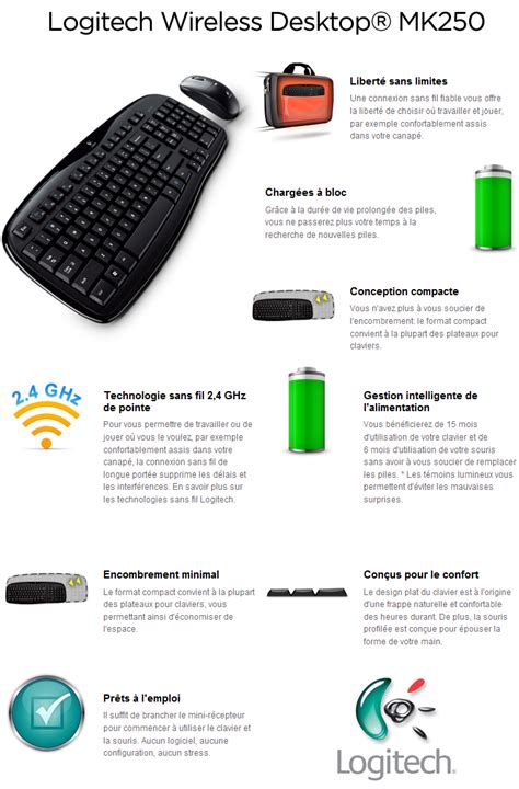 Clavier Et Souris Logitech Wireless Desktop MK Prix Maroc