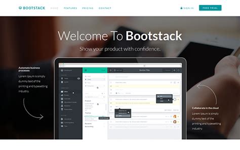 Download Bootstack V25 Bootstrap Templates