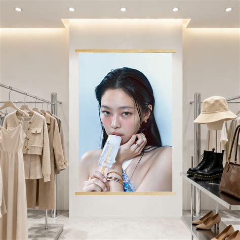 Jennie海报挂画金珍妮写真时尚杂志封面同款服装店墙贴卷轴装饰画