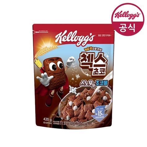 [켈로그] 시리얼 첵스초코 스노우 초코볼 420g 홈플러스 택배배송
