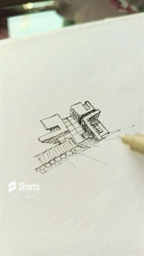 QUICK ARCHITECTURAL SKETCH Architectural Sketch Sketches Architecture Design Sketch