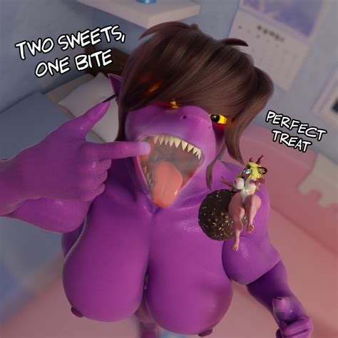 Rule 34 3d 3d Artwork Anthro Big Breasts Breasts Deltarune Extreme Size Difference Female