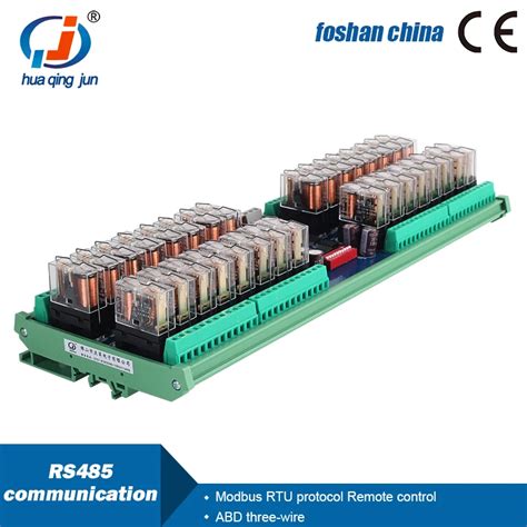 Huaqingjun 32 Channel RS485 Communication Relay Module Modbus RTU Protocol Remote Control DO