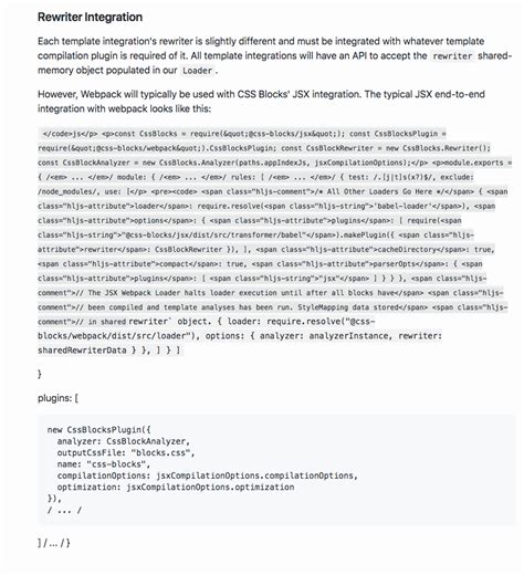 Codeblock Render Error In The Css Blockswebpack Documentation · Issue