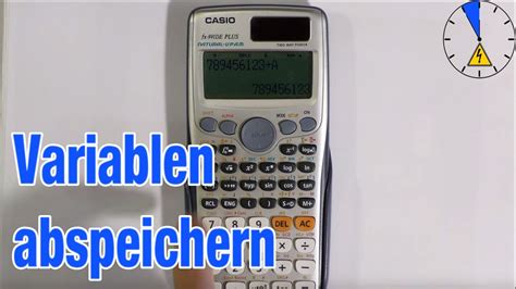 Casio Fx991 De Plus Variable Speichern Abspeichern Youtube