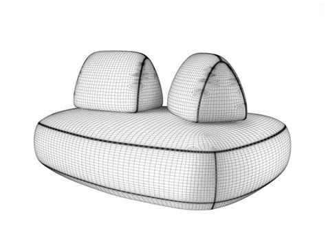 Telen Sofa 3d Model Ligne Roset France