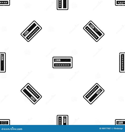 Login And Password Pattern Seamless Black Stock Vector Illustration Of Geometric Business