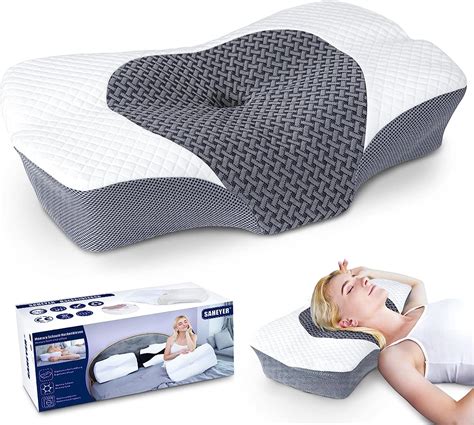 Saheyer Orthopedic Memory Foam Neck Pillow Ergonomic Pain Relief