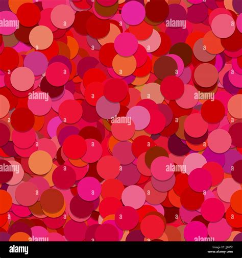 Repeating Abstract Dot Pattern Background Vector Illustration From Circles In Red Tones With