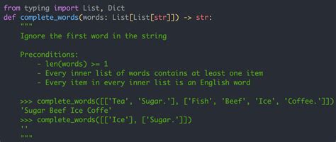 Solved From Typing Import List Dict Def