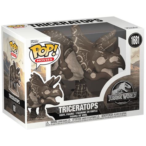 Pop Movies Jurassic World Triceratops Fossil Retrofestiveca