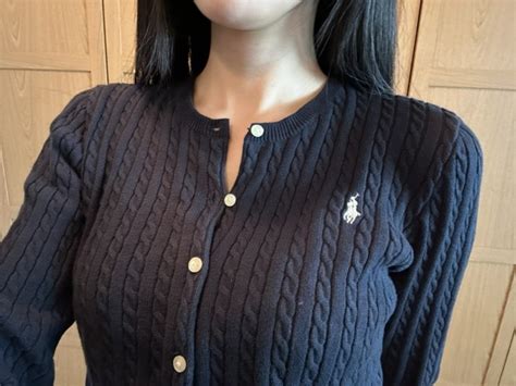 걸즈 폴로 랄프로렌 New 미니 꽈배기 폴로 가디건 해외직구 리뷰 사이즈 팁 네이버 블로그