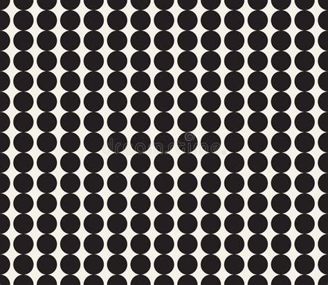 Vector Seamless Pattern Repeating Geometric Elements Stylish Monochrome Background Design