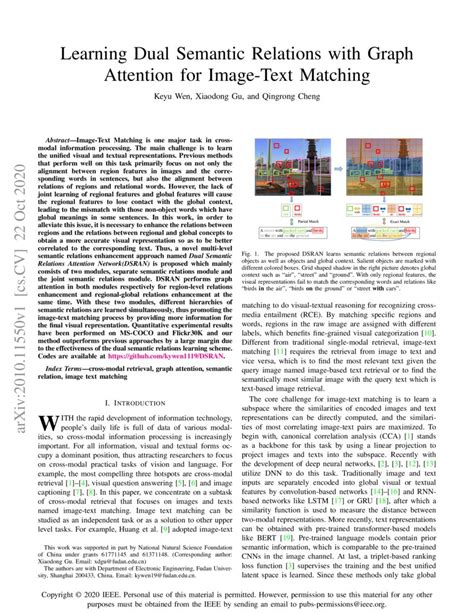 Learning Dual Semantic Relations With Graph Attention For Image Text Matching Deepai