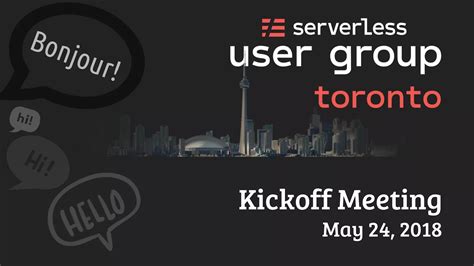 Serverless Toronto User Group Lets Go Serverless Ppt