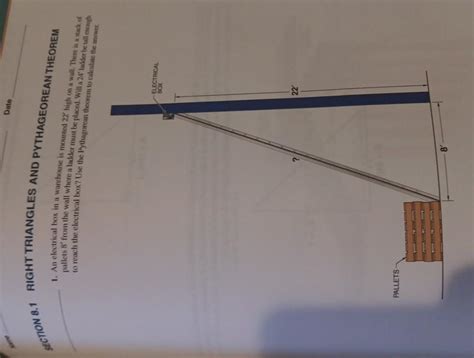 Solved Date54chon81right Triangles And Pythageorean