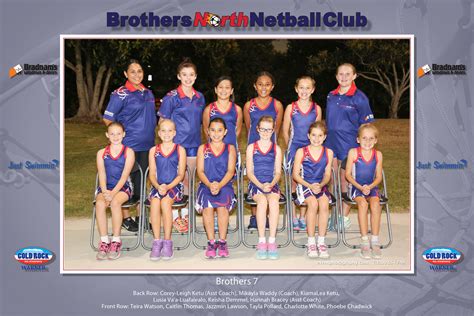 2016 Team Photos Brothers North Netball