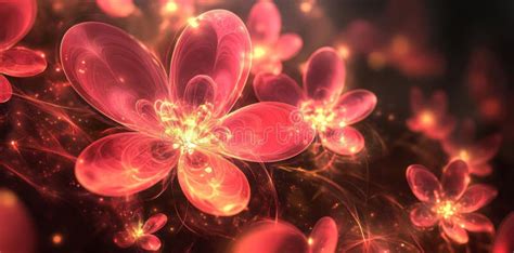 Pink Background With Fractal Explosion Star And Intricate Lines Beautiful Illustration With