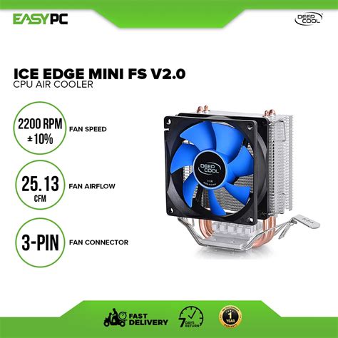 EasyPC Deepcool Ice Edge Mini FS V CPU Air Cooler CPU Fan For Desktop PC Lazada PH