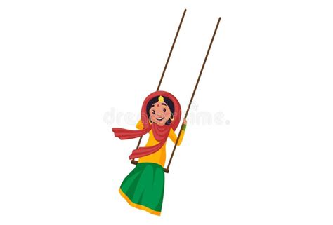 Indian Swing Vector Stock Illustrations 441 Indian Swing Vector Stock